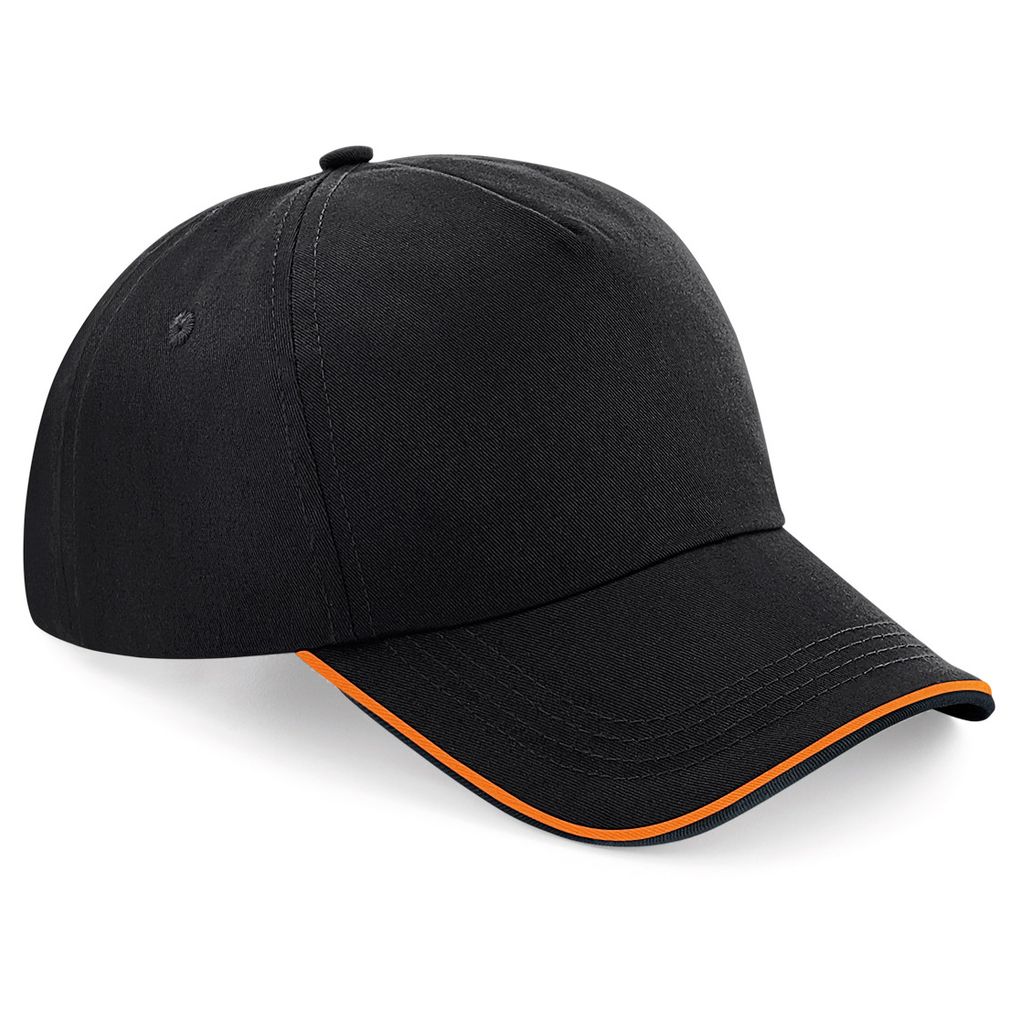 Beechfield Authentic 5-Panel Cap-Piped Peak - EPT Workwear