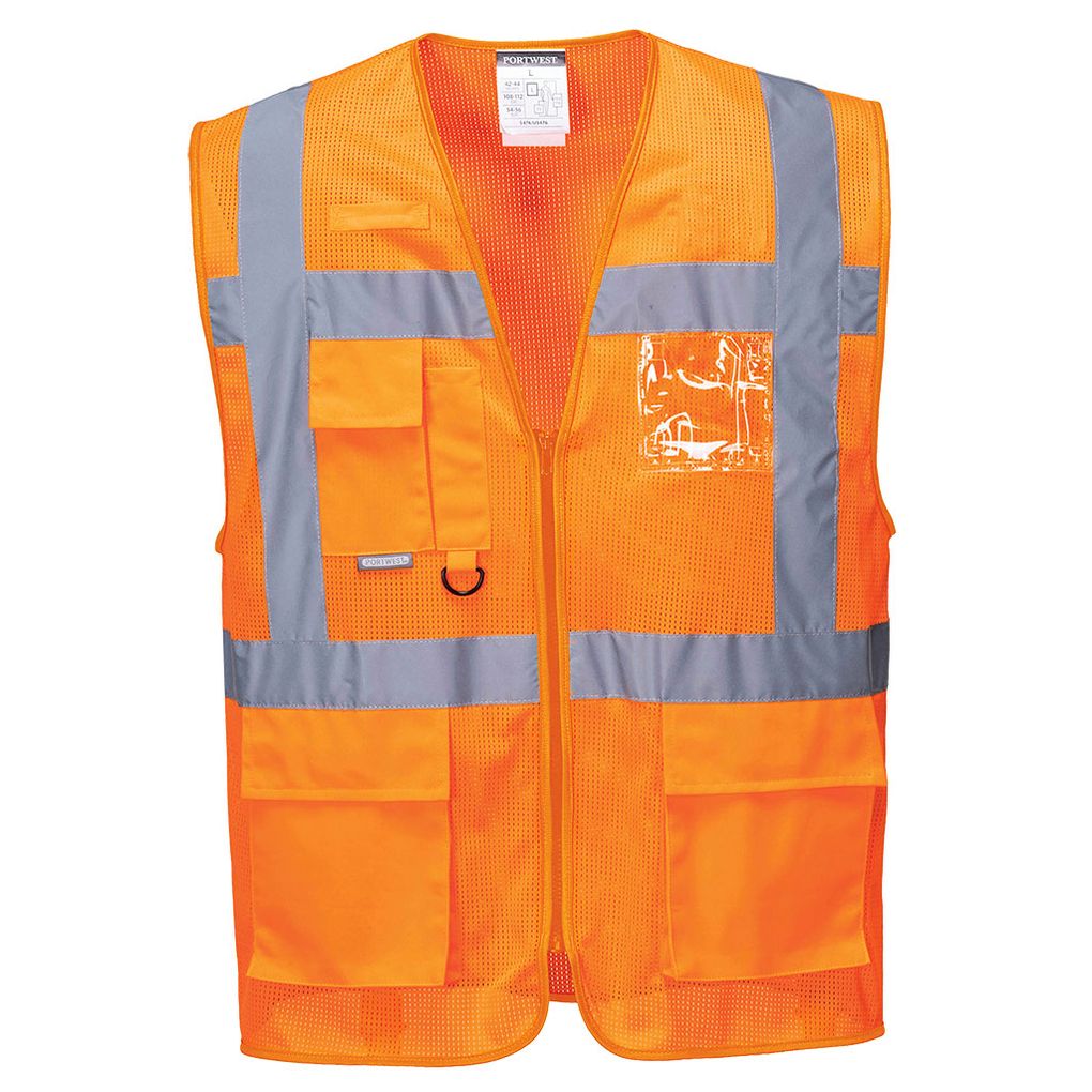 Portwest Athens Hi-Vis Mesh Executive Vest - EPT Workwear