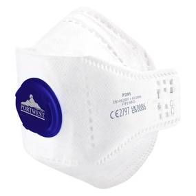 Portwest EAGLE PRO FFP3 Valved Dolomite Fold Flat Respirator (Pack of ...